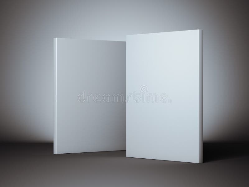 Two White Boxes. 3d Rendering Stock Illustration - Illustration of ...