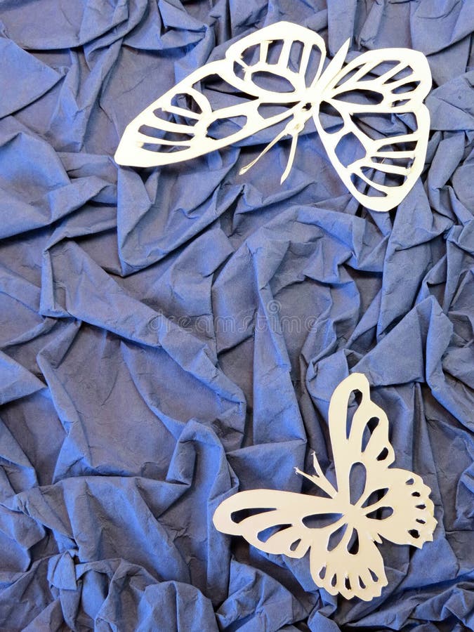 White Butterflies. Paper Cutting. Stock Image - Image of pattern ...