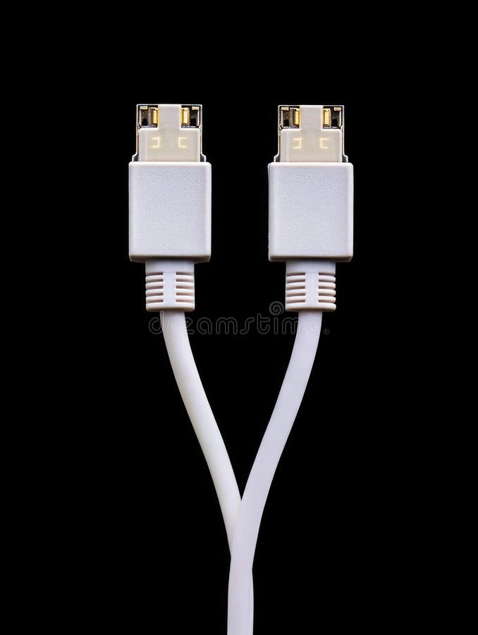 Two White Cables Connected Together Stock Photos - Free & Royalty-Free ...