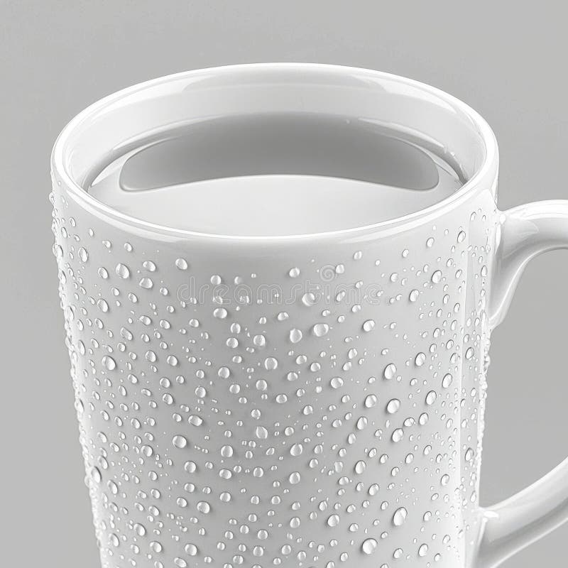 Two White Ceramic Mugs, Each with a Gray Surface and Fluted Design on ...