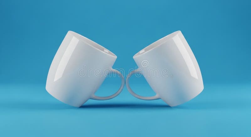 Identical White Ceramic Mugs Stock Illustrations – 128 Identical White ...