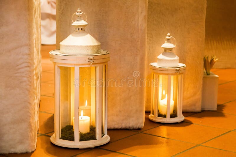 Two lanterns stock image. Image of bridal, lanterns, happiness - 30123125