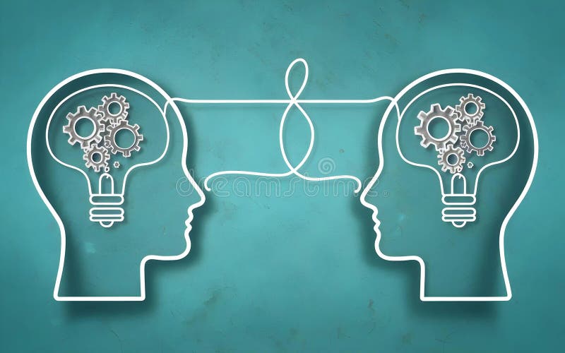 Heads and Gears Set, Collection of Human Heads with Mechanism Inside ...