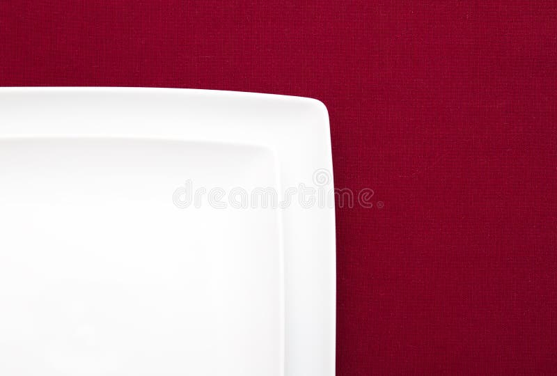 White Plates on White Tablecloth Stock Image - Image of formal, dine ...