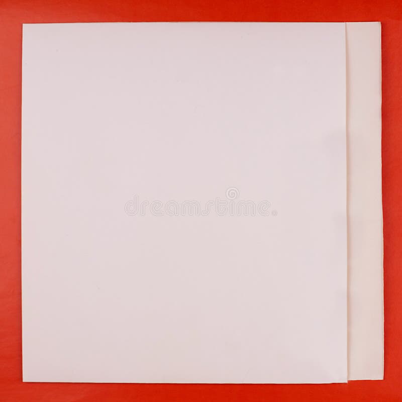 A White Sheet of Paper with a Red Border Stock Image - Image of ...