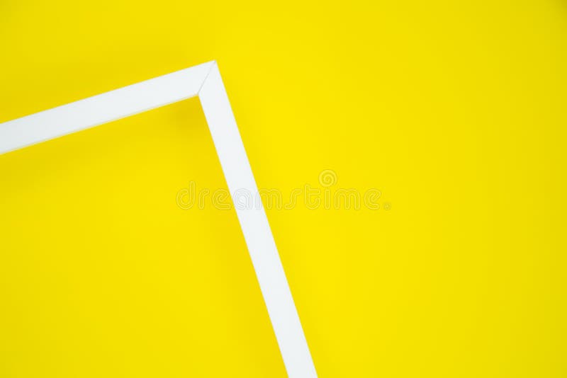 Two White Wooden Frame Strips Separate the Lower Left Corner on a ...