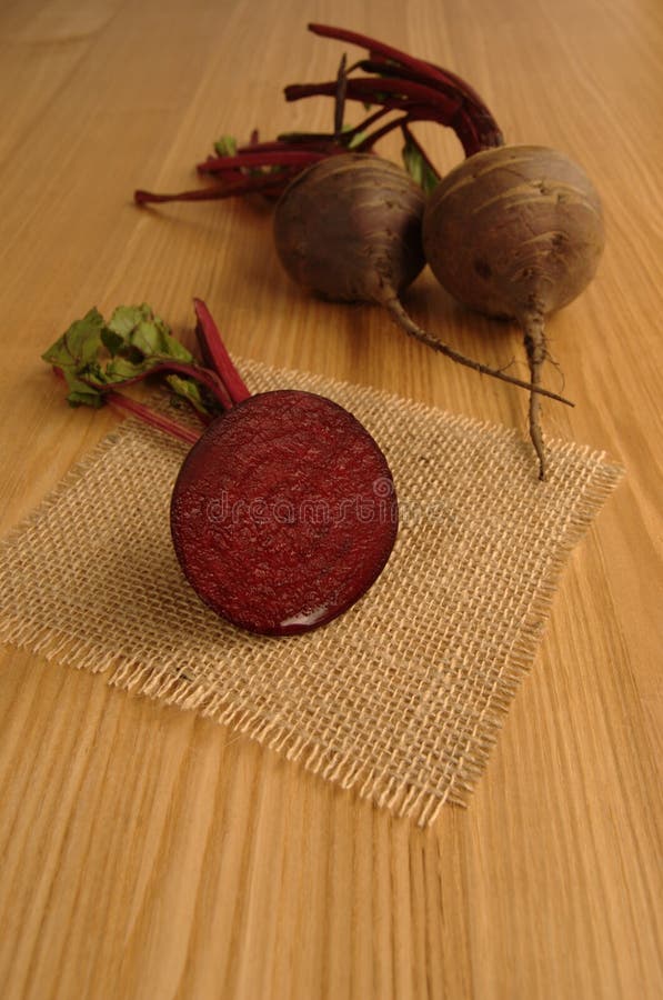 Two Whole and Half a Beet/Beetroot Stock Photo - Image of deep, maroon ...
