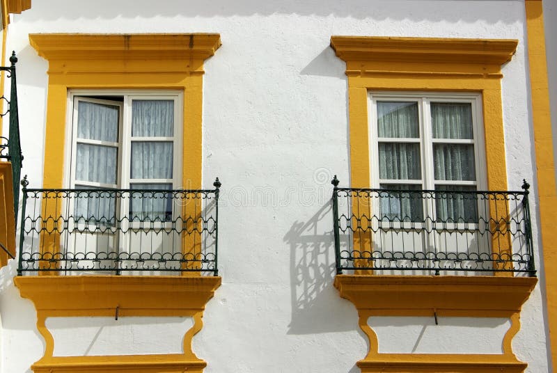 Two windows stock photo. Image of street, home, design - 4628694