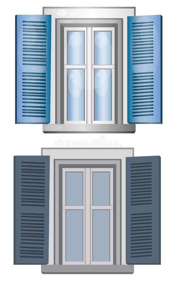 Two windows made by stock illustration. Illustration of outdoor - 27995277