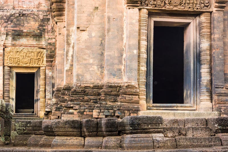Two Windows in Old Stone Castle. Stock Image - Image of couple, stone ...