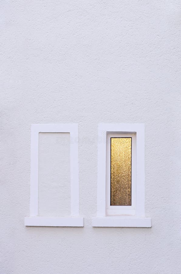 Two windows, one walled up stock photo. Image of light - 41772684