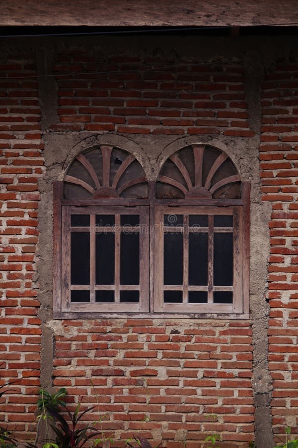 Window in the Middle of a Brick Wall Stock Image - Image of textures ...