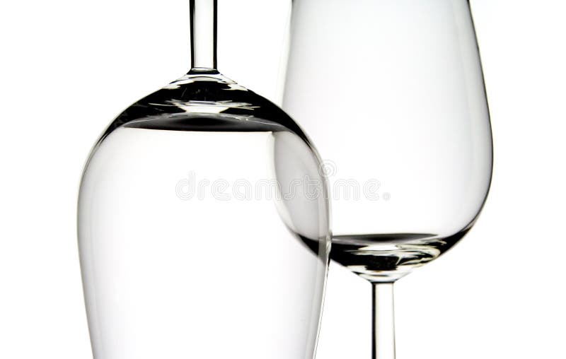 Two wine glasses stock image. Image of acrobatics, curve - 2080569