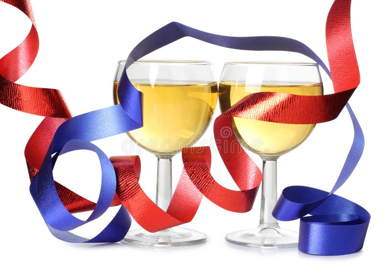 Two wine and ribbons stock photo. Image of beverage, drink - 22176178