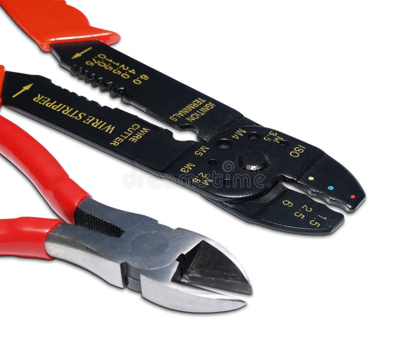 Two Wire Cutters Isolated Picture. Image: 1633177