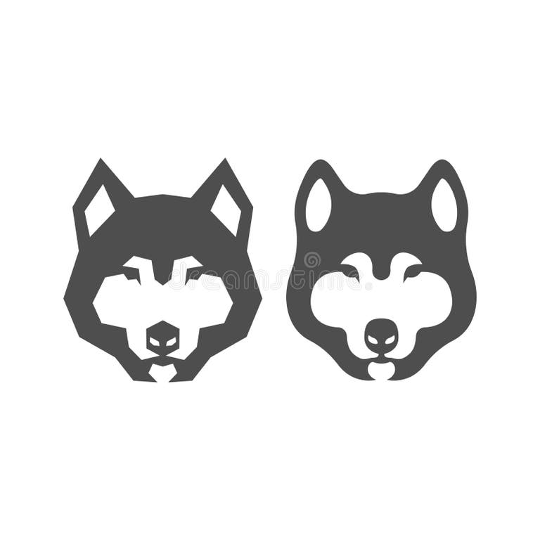 Two Wolf Logo Stock Illustrations – 183 Two Wolf Logo Stock ...