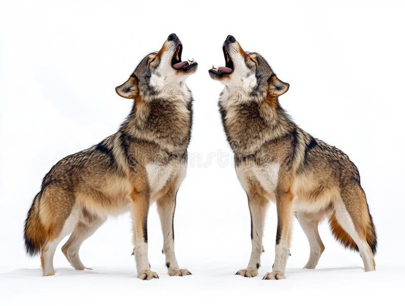 Two Wolves Facing Each Other Stock Photos - Free & Royalty-Free Stock ...