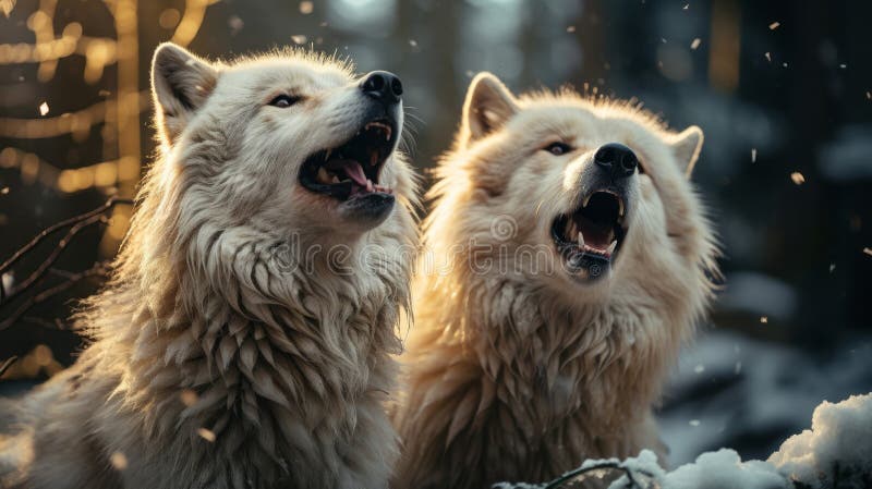 Pack Arctic Wolves Stock Illustrations – 56 Pack Arctic Wolves Stock ...