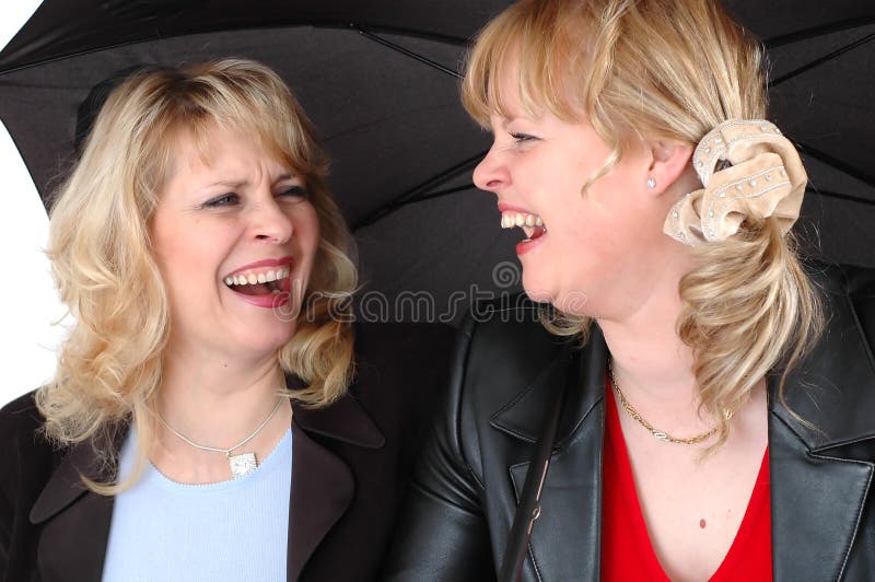 Two women stock photo. Image of umbrella, gorgeous, family - 515460