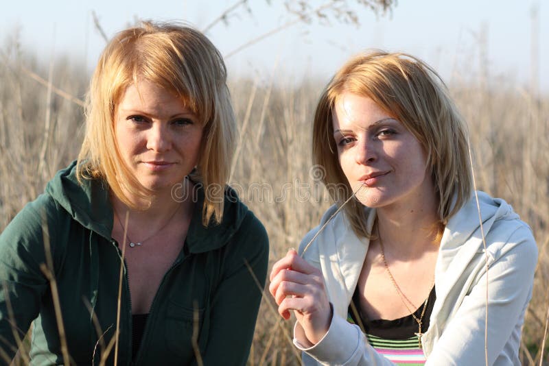 Two women stock image. Image of smiling, blond, young - 9263707