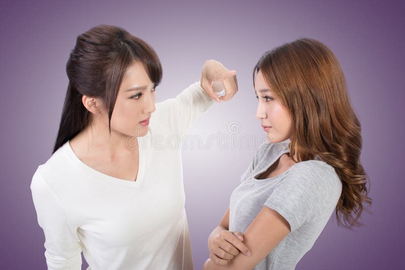 Two women arguing stock photo. Image of arguing, unhappy - 63586216