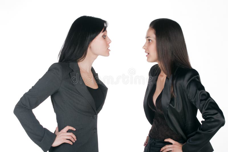Young women arguing stock photo. Image of alone, light - 21015642