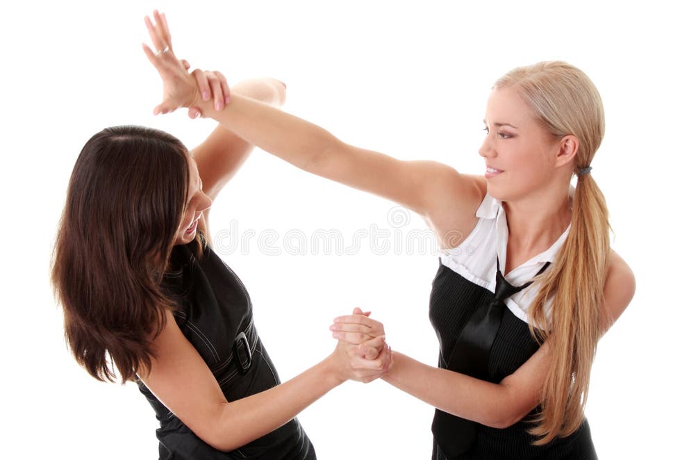 Two women fight stock photo. Image of competition, businesspeople ...