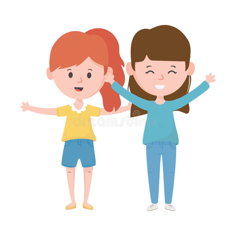 Cartoon Hugging Two Women Stock Illustrations – 340 Cartoon Hugging Two ...