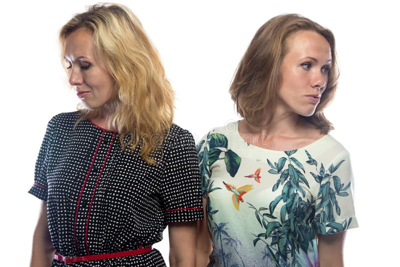 Two Blond Women Looking Different Sides Stock Photos - Free & Royalty ...