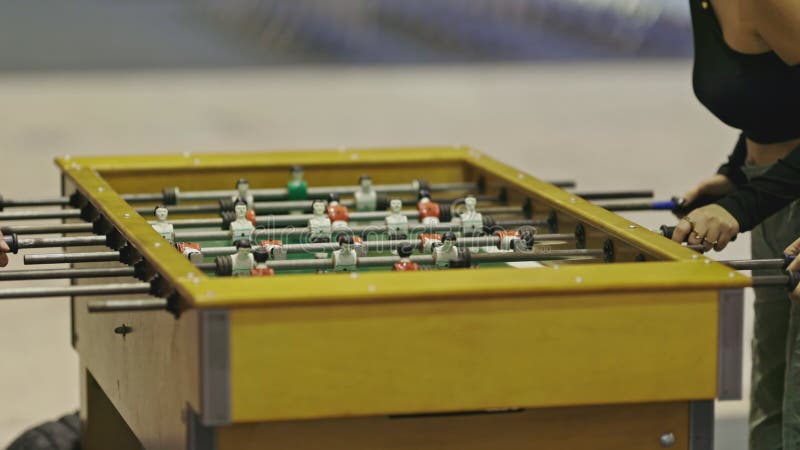 Two Women Playing a Game of Football Stock Video - Video of running ...