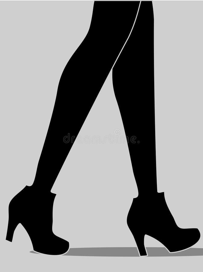 Two women walking legs stock vector. Illustration of concentric - 14465756