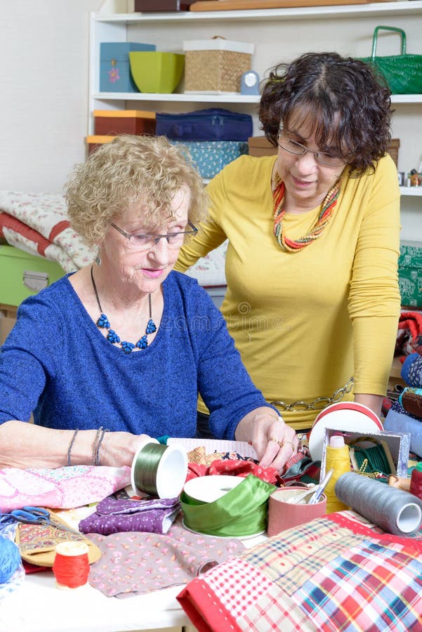 Women with patchwork apron stock image. Image of patchwork - 40330897