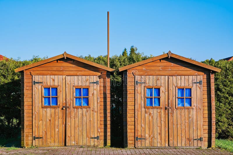 Two Wooden Barn stock photo. Image of depot, sheds, outdoor - 112236424