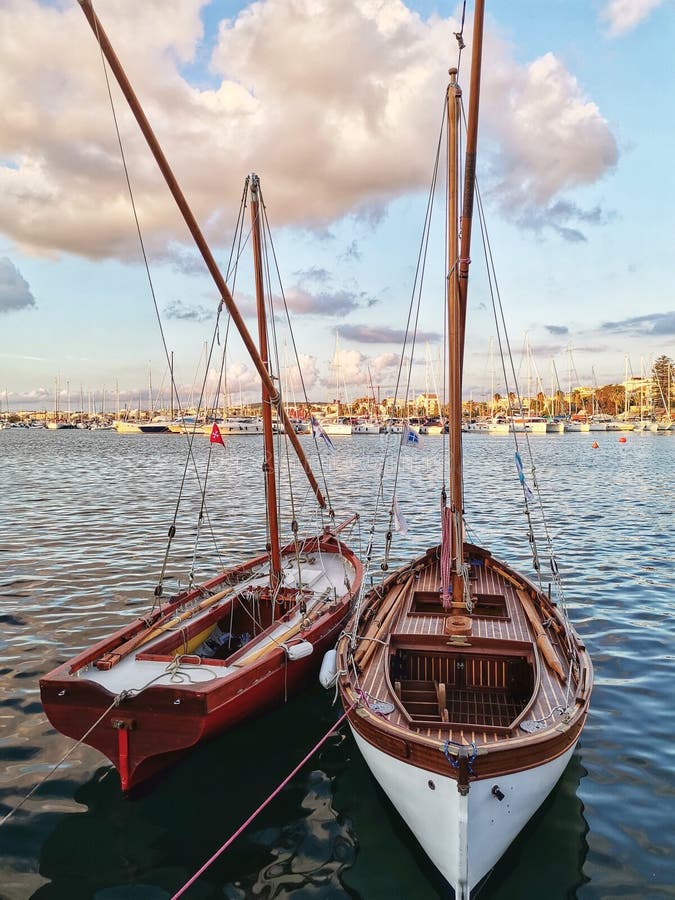 Two wooden boats italy stock photo. Image of boats, wooden - 255102382
