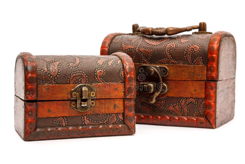 Two wooden boxes stock photo. Image of small, storage - 29428784