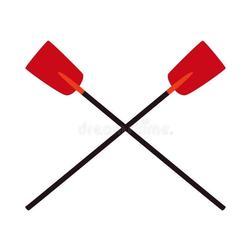Two wooden crossed oars stock illustration. Illustration of oars ...