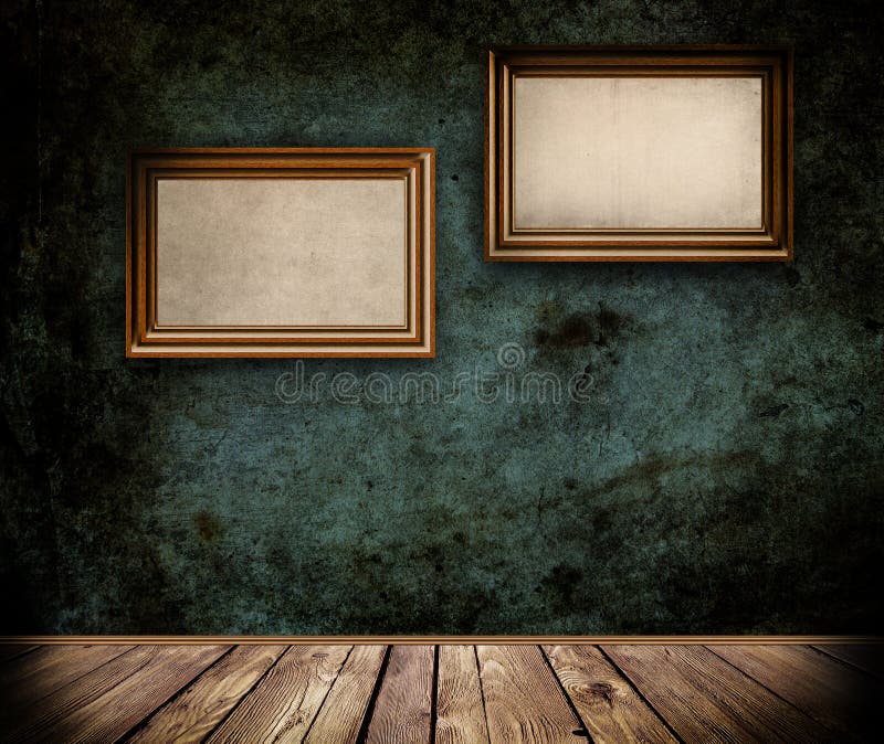 Two frames on the wall. stock photo. Image of wall, frame - 24101402