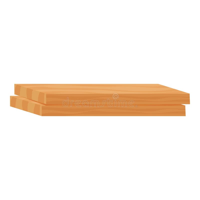 Two Wooden Planks Creating a Simple and Empty Shelf Stock Vector ...