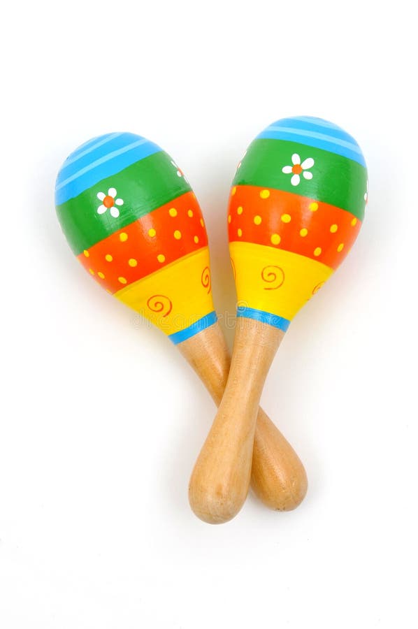 Two wooden rattle stock photo. Image of colourful, colours - 22831098