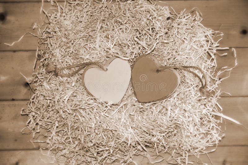 Two Sepia Love Hearts on Grassy Dunes Stock Image - Image of romantic ...