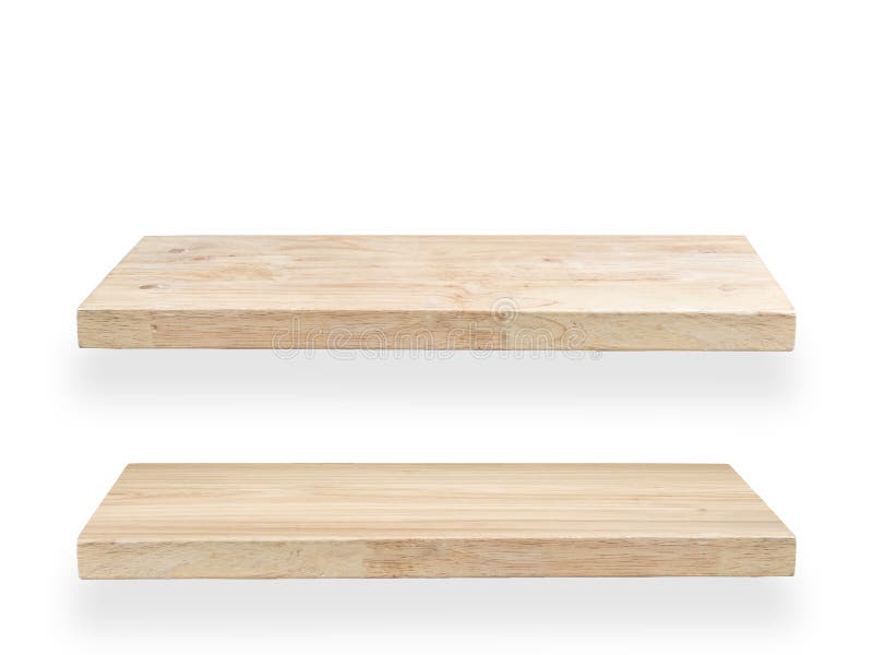 Two wooden shelves stock image. Image of plank, pieces - 82714431