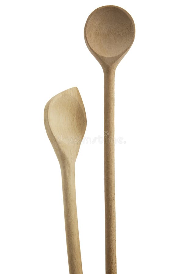Two wooden spoons stock image. Image of shape, kitchen - 14975655