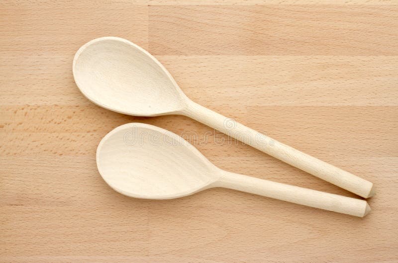 Two wooden spoons stock photo. Image of kitchen, tool - 36692162