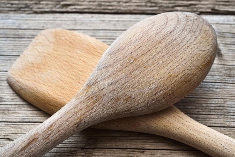 Two Wooden spoons stock image. Image of ready, bounty - 62278573