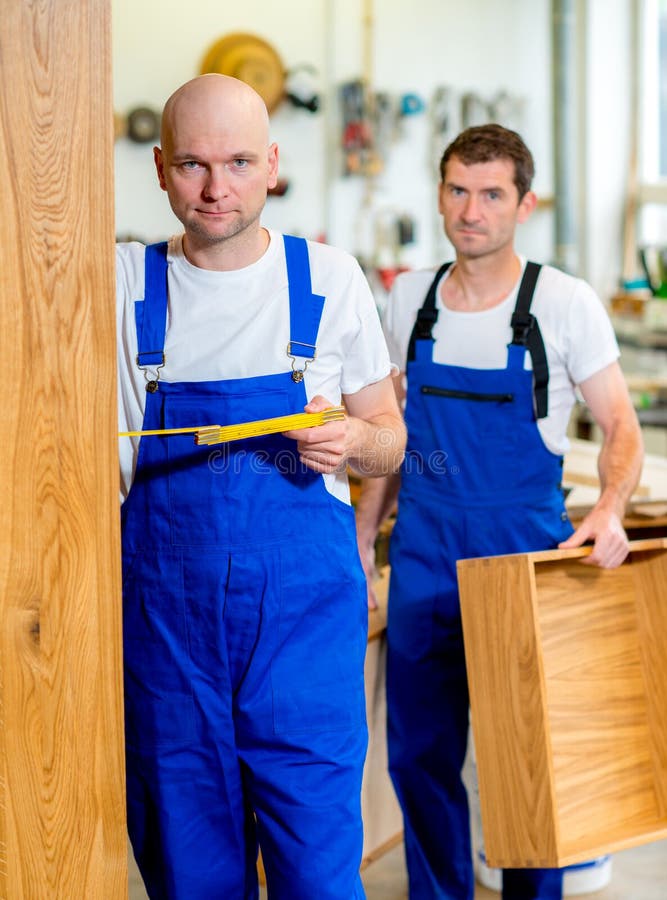 Two Worker in a Carpenter S Workshop Stock Image - Image of handcrafter ...