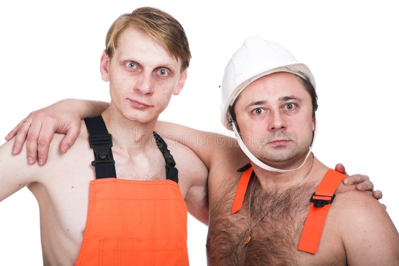 Two workers stock image. Image of construction, addition - 4715173