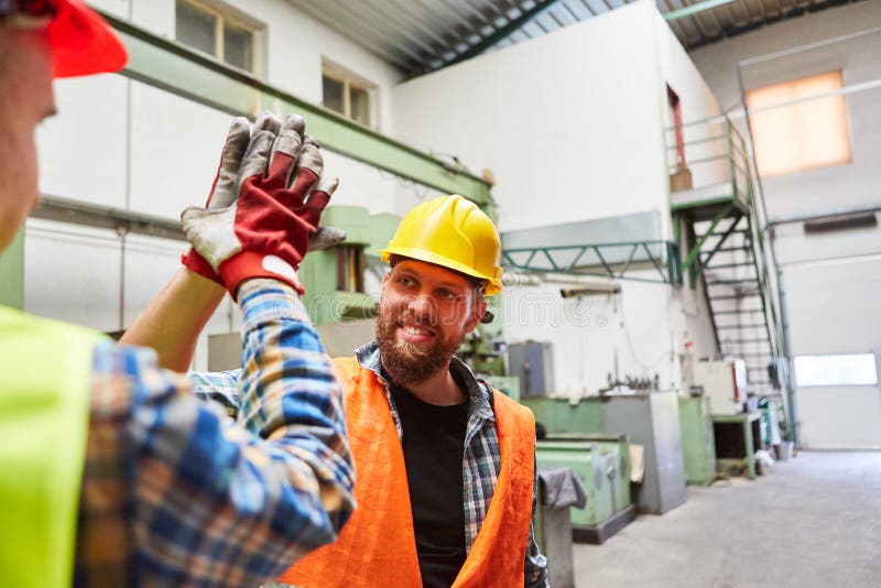 Construction Workers High Five Stock Photos - Free & Royalty-Free Stock ...