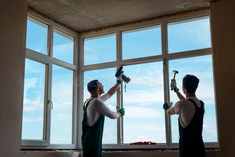 234 Construction Workers Installing New Window Stock Photos - Free ...