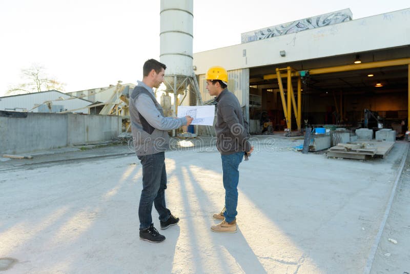 Two Workers Workers Near Warehouse Stock Photo - Image of delivering ...
