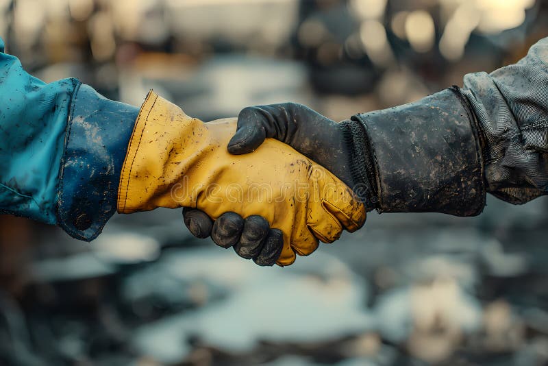 153 Work Gloves Shaking Hands Stock Photos - Free & Royalty-Free Stock ...